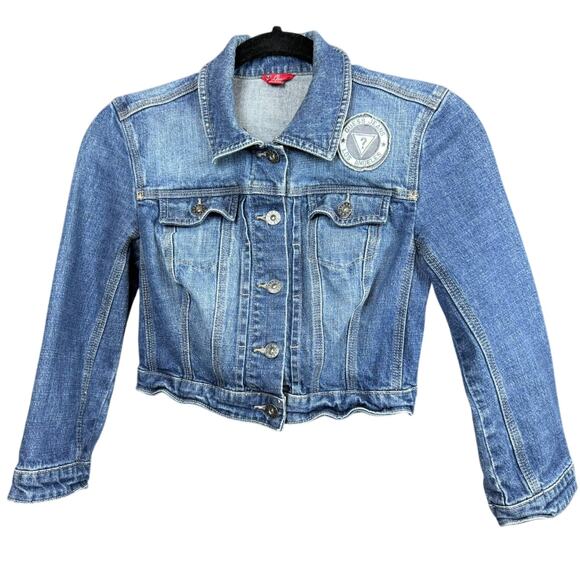Guess | Jackets & Coats | Vintage Rare Guess Jeans Denim Jacket Patch ...